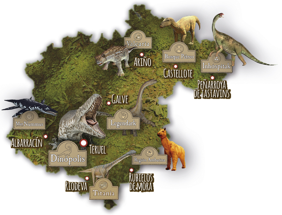 ¿Qué son las sedes de Dinópolis?